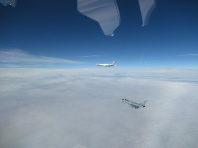 RAF and German Eurofighters intercept Russian aircraft