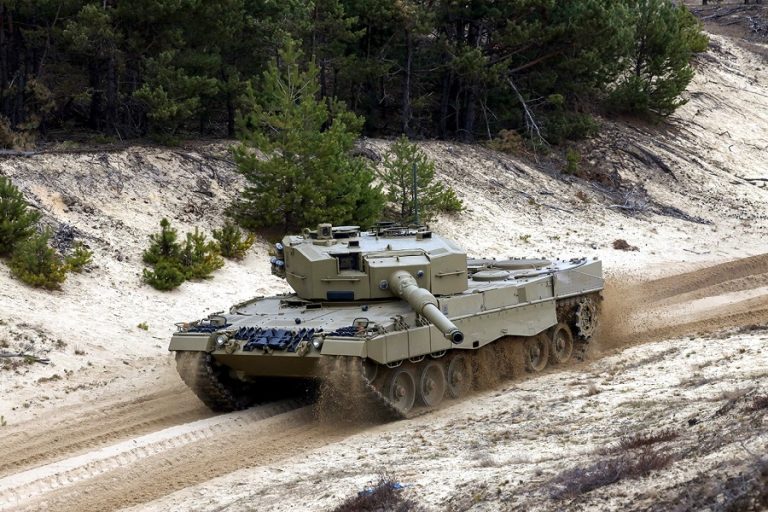 The Slovak Armed Forces are testing Leopard 2A4 tank