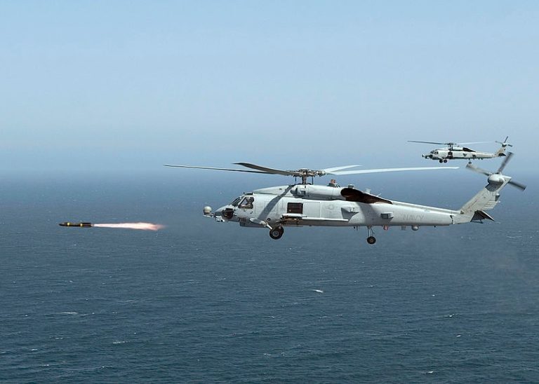 U.S. Navy MH-60R Seahawk helicopter successfully intercepts drone over ...