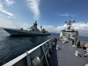 The first ever joint naval exercise conducted between the EU and U.S.