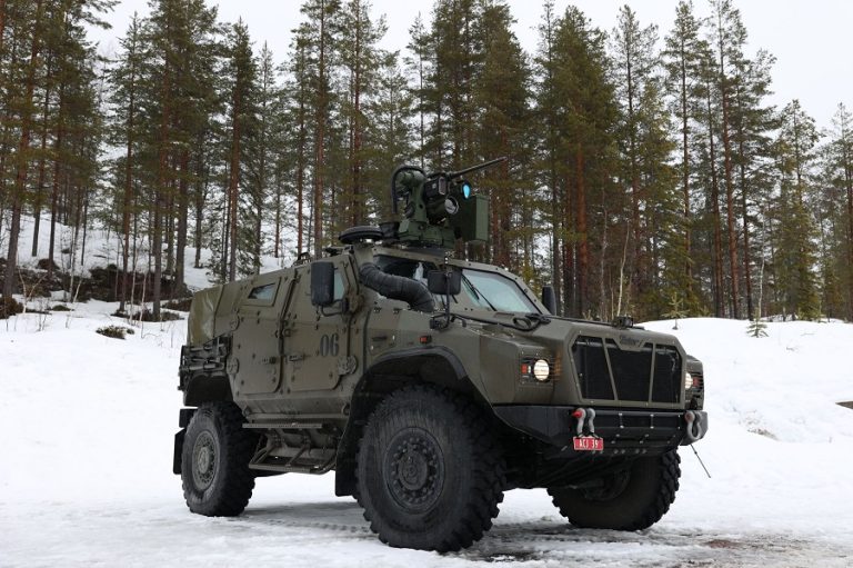 Gerlach 4x4 tactical vehicle with Kongsberg RWS demonstrated in Norway
