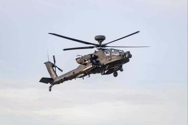 Spike anti-tank missile integrated into AH-64 Apache helicopter