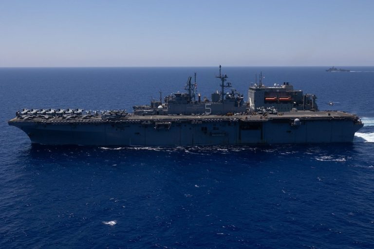 USS Bataan and USS Carter Hall transit to the Eastern Mediterranean Sea