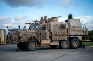 High-powered laser weapon trialled for the first time on a British Army ...