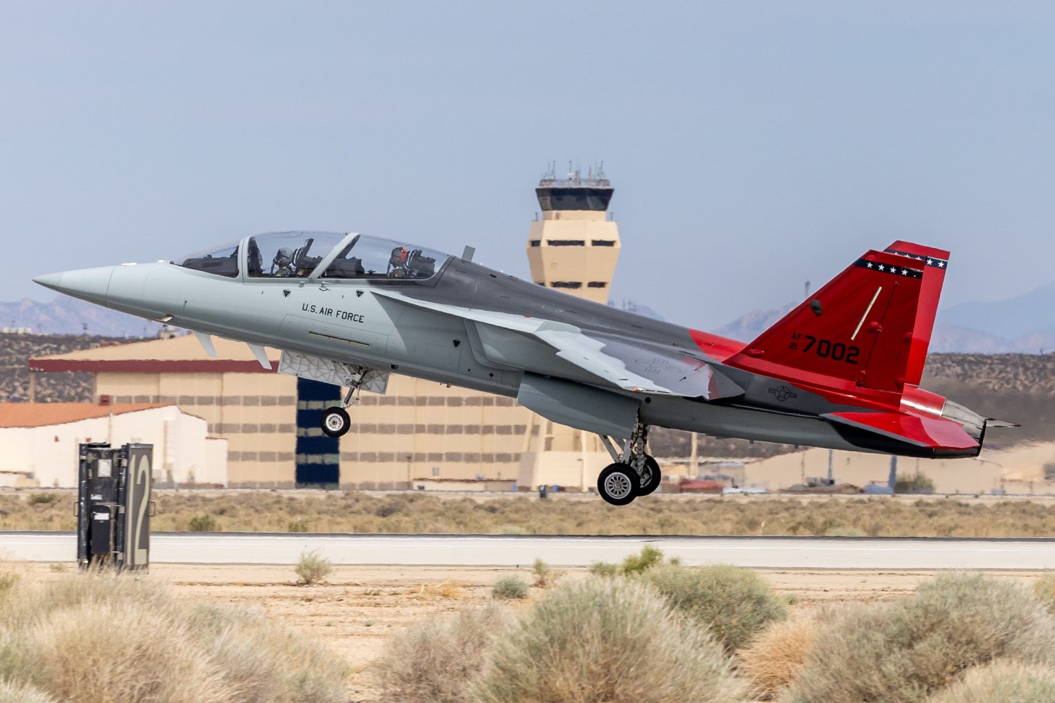 T-7A Red Hawk advanced trainer aircraft: flight confirms safety, progress