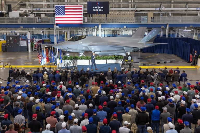U.S. Secretary of War Pete Hegseth visits Lockheed Martin F-35 plant in ...